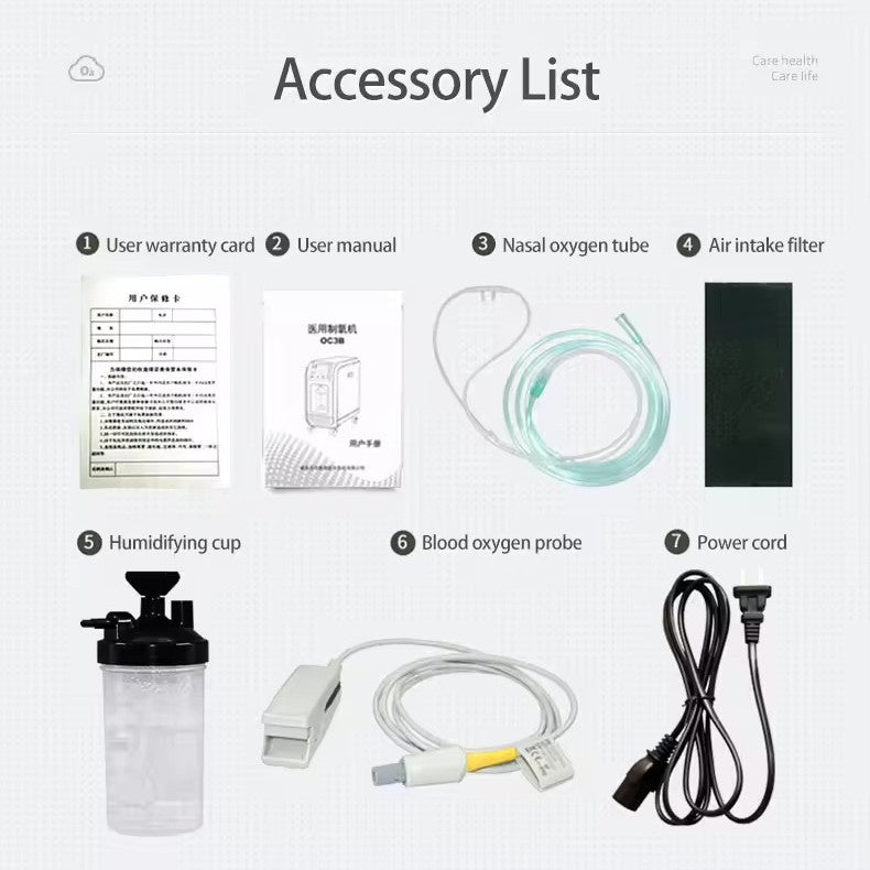 CONTEC21 5L Oxygen Generator Portable Oxygen Concentrator Concentrador ...