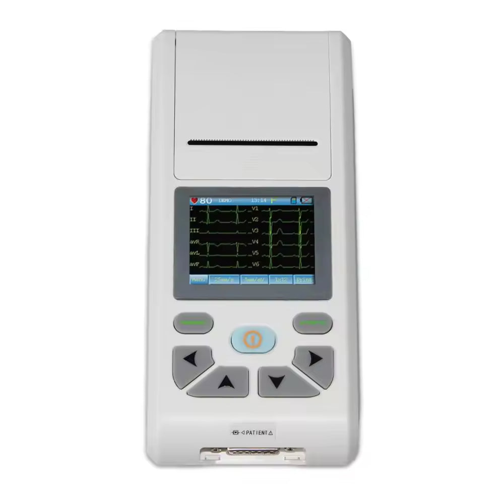 ECG90A Ecg 24 Hours Monitor Digital Handheld Portable 12 Lead Holter E ...