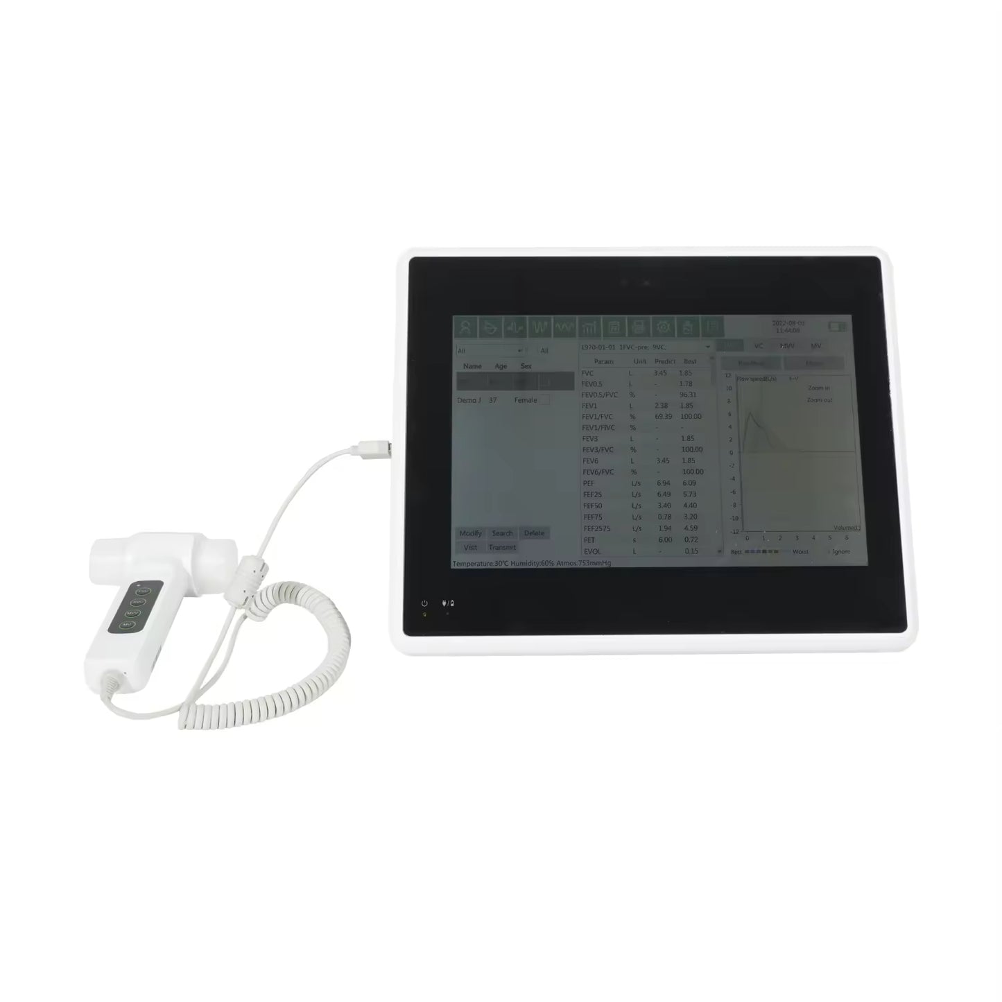SP100A Medical Digital Portable Spirometer Pulmonary Function – JYTOP