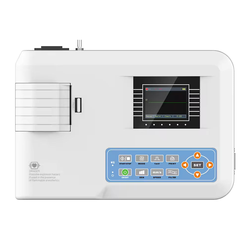 ECG100G Digital Ecg Portable Single Channel Ekg Ecg Machine – JYTOP